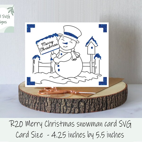 Christmas Insert Card Svg - Etsy