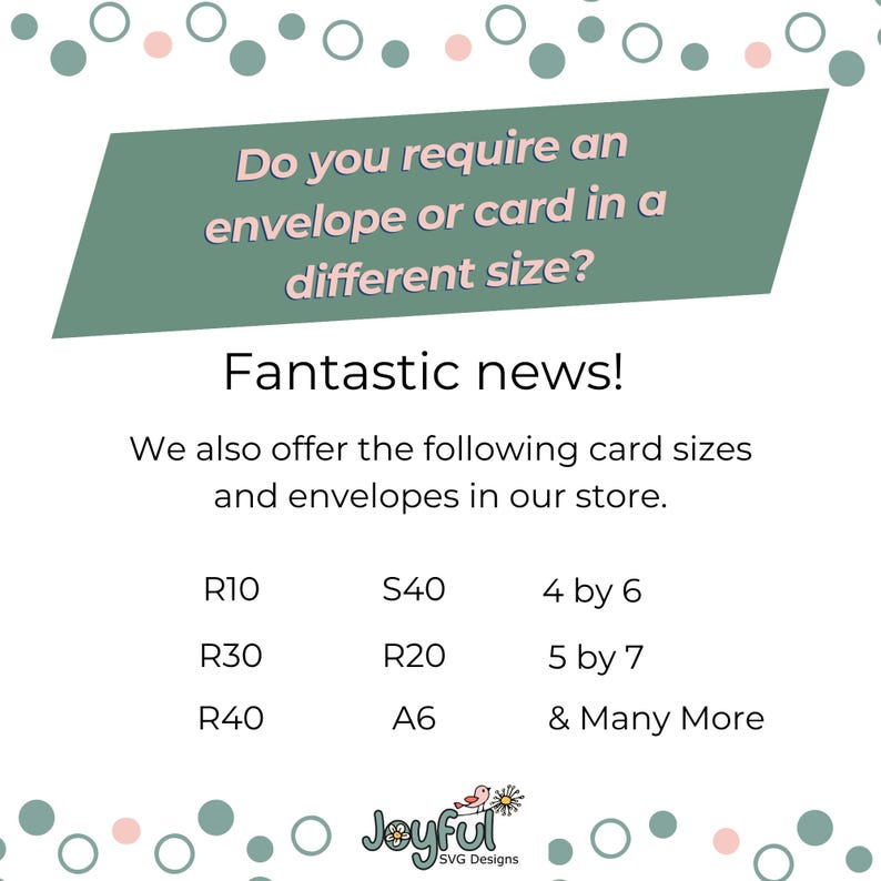A6 Card Template SVG: DIY Cricut Cards, Envelope and PDF Guide (digital ...