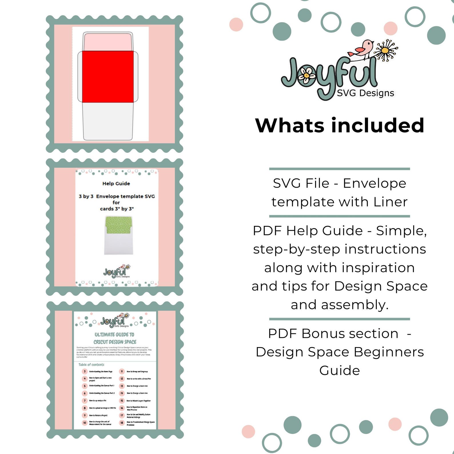 Square Envelope SVG Bundle, 3x3, 4x4, 5x5 & S40 Envelopes With Liners ...