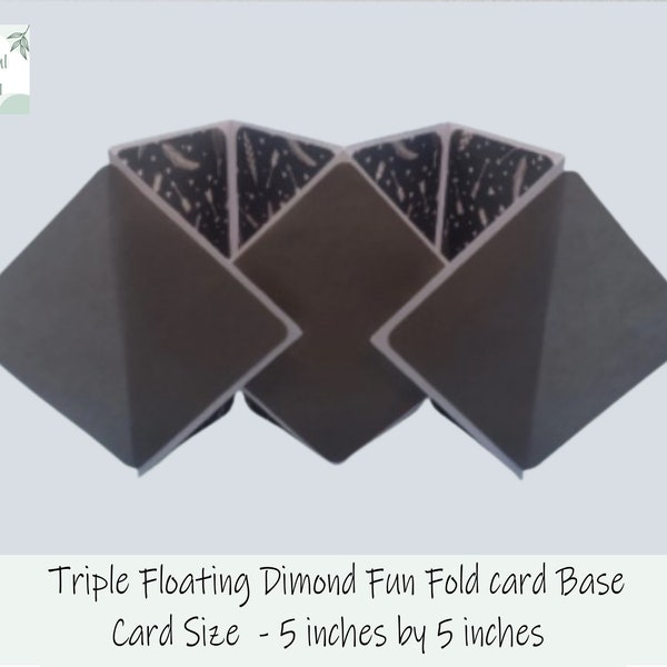 Fancy Fold Card Template - Etsy
