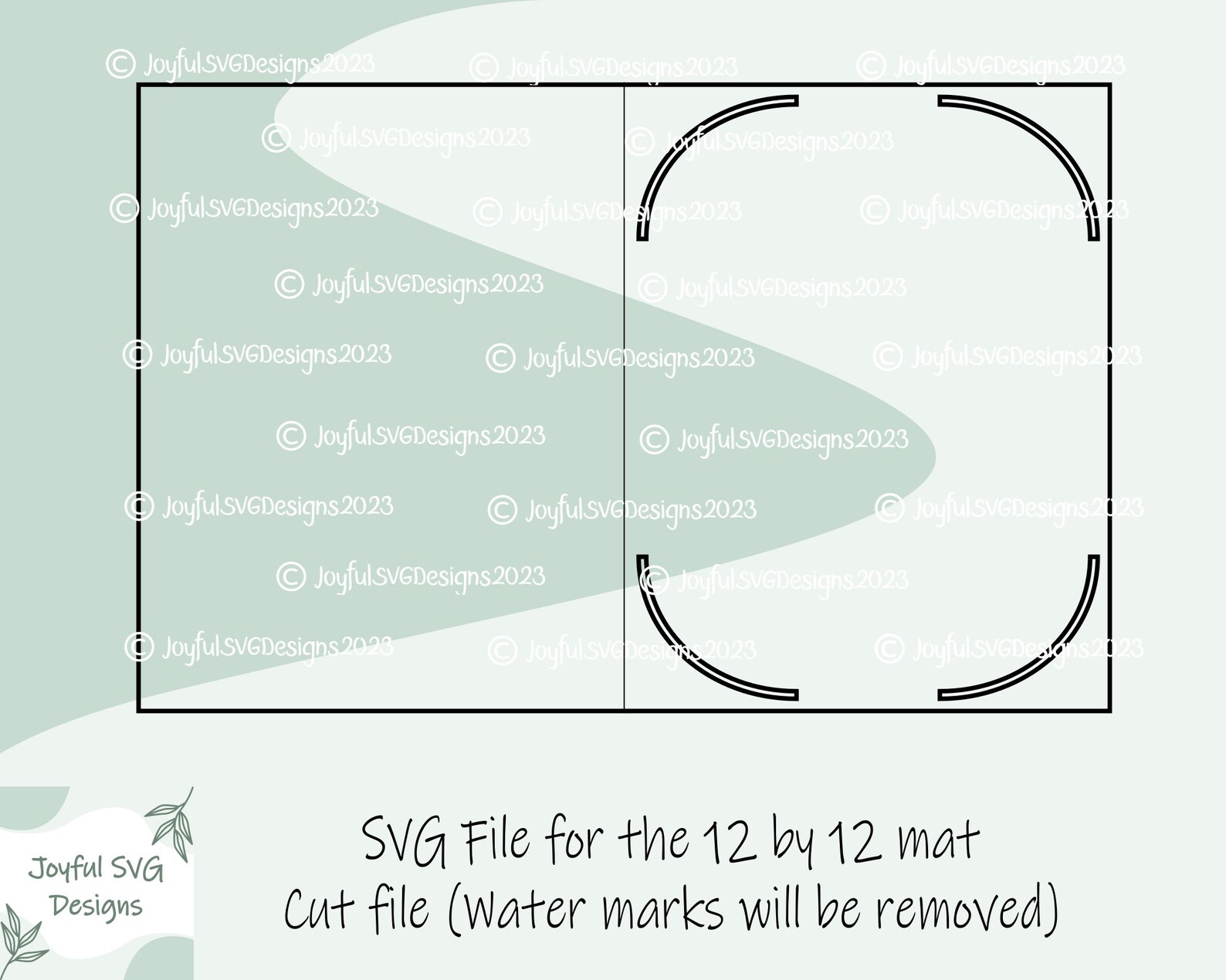 SVG: Insert Card Template With Corners SVG, DIY Card Template, 4.25 ...