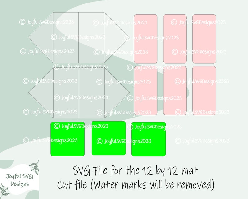 SVG: Triple Floating Dimond Fun Fold Card Base, Fun Fold Card. Fancy ...