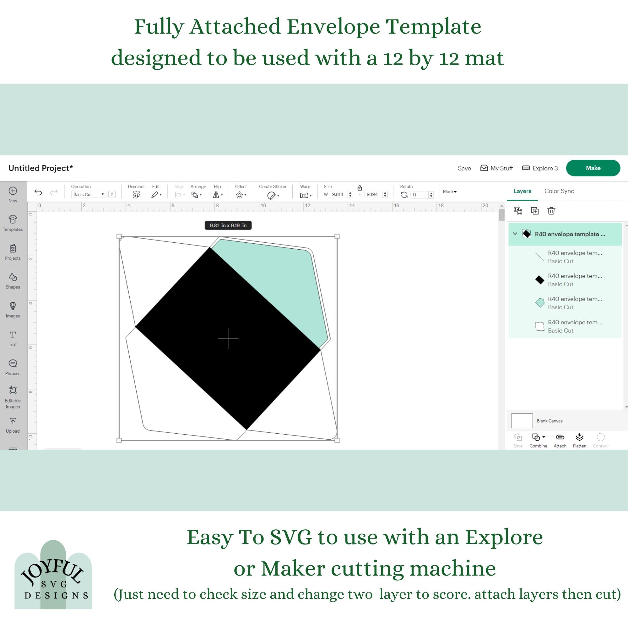 R40 Card Template SVG, Card Template SVG, DIY Card Template, 4.75 by 6. ...