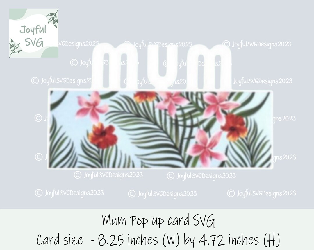 SVG: Mum Cut Out Fancy Fold Card Base, Fun Fold Card. Fancy Fold Card ...