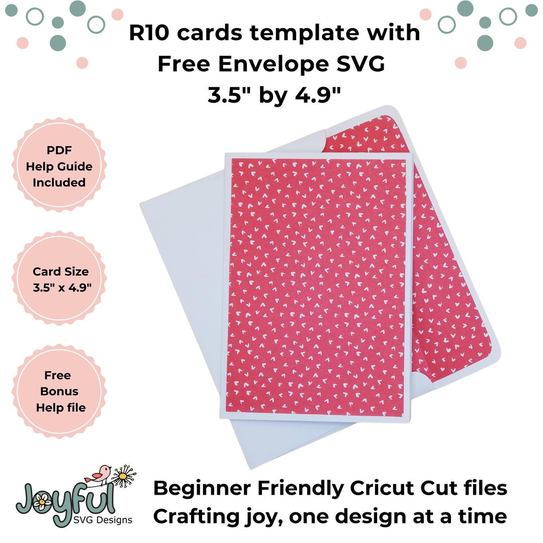 R10 Card Template SVG, Card Template SVG, DIY Card Template, 3.5 Inches ...