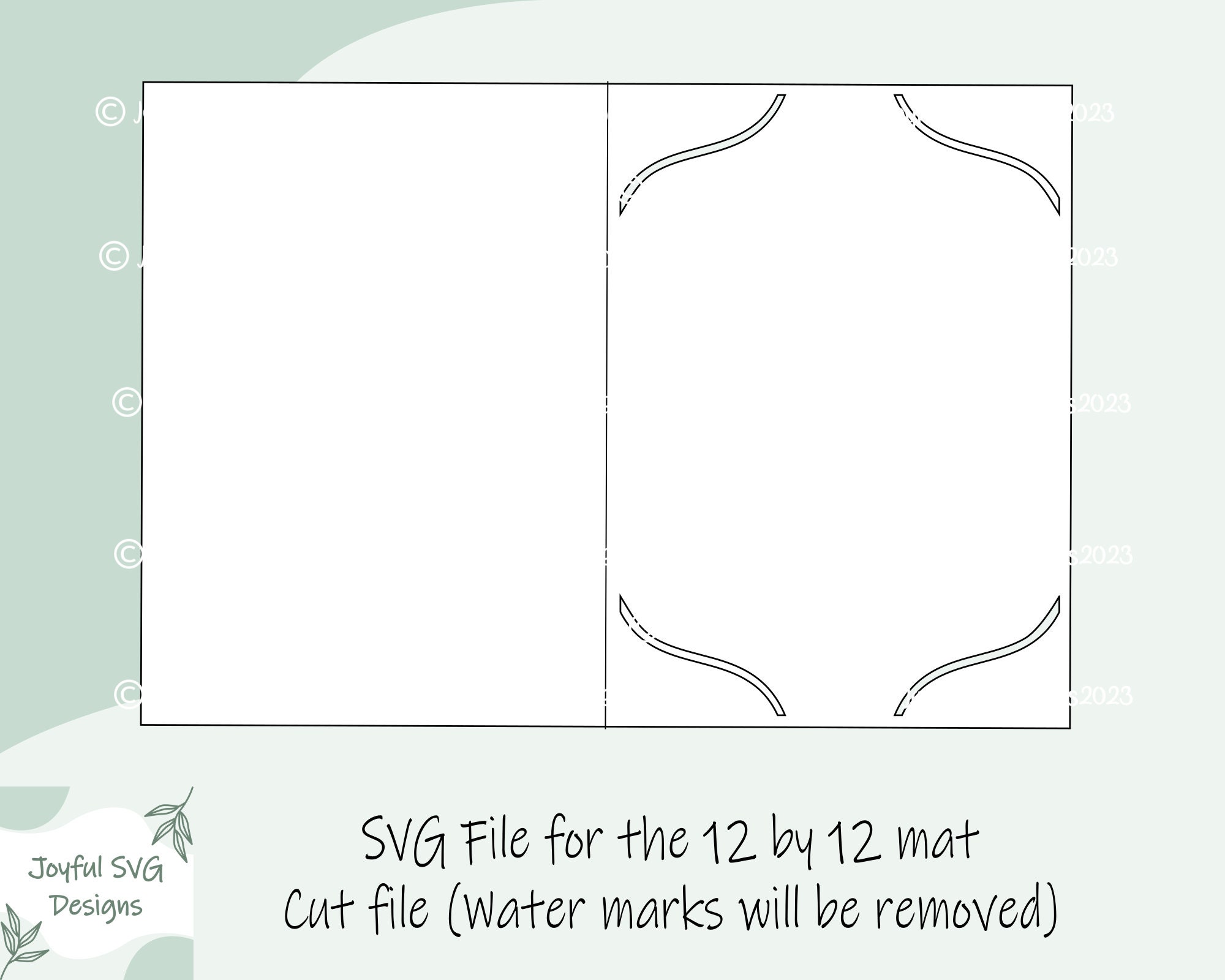 SVG: R30 Card Template With Corners SVG, DIY Card Template, Cricut ...