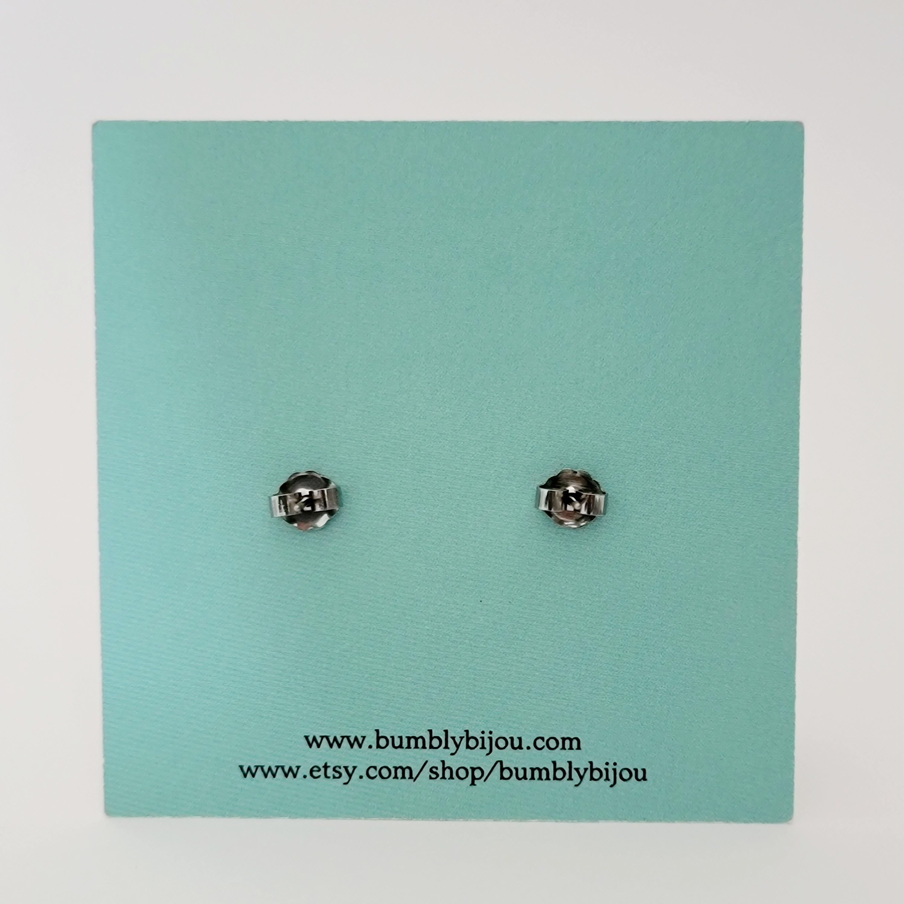 AXOLOTL LOVE EARRINGS / Hypoallergenic Titanium Stud Post /amphibian ...