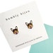 TRI CORGI Earrings / Hypoallergenic Titanium Posts / Tri-colored Corgi ...