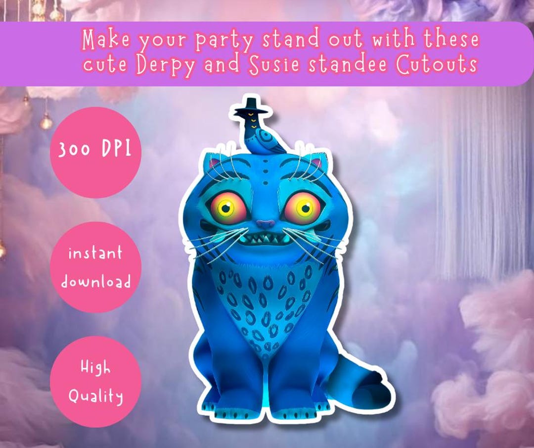 Printable Kpop Demon Hunters Derpy and Sussie Standee, Printable Cutout ...