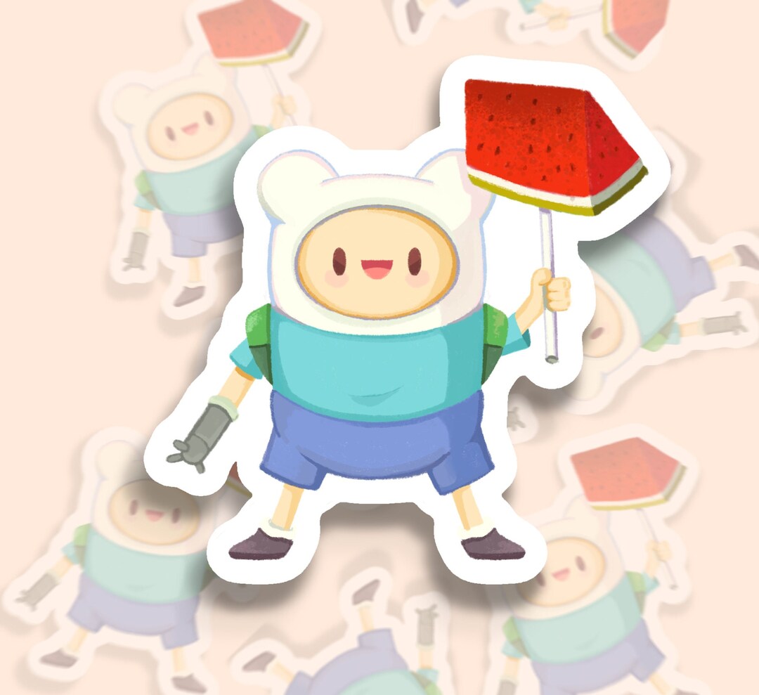 Finn Paleta Sticker Adventure Time Stickers Finn and Jake - Etsy