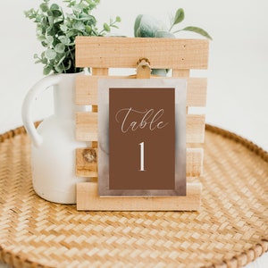 Classic Wedding Table Numbers, Wedding Table Number Template, Editable ...