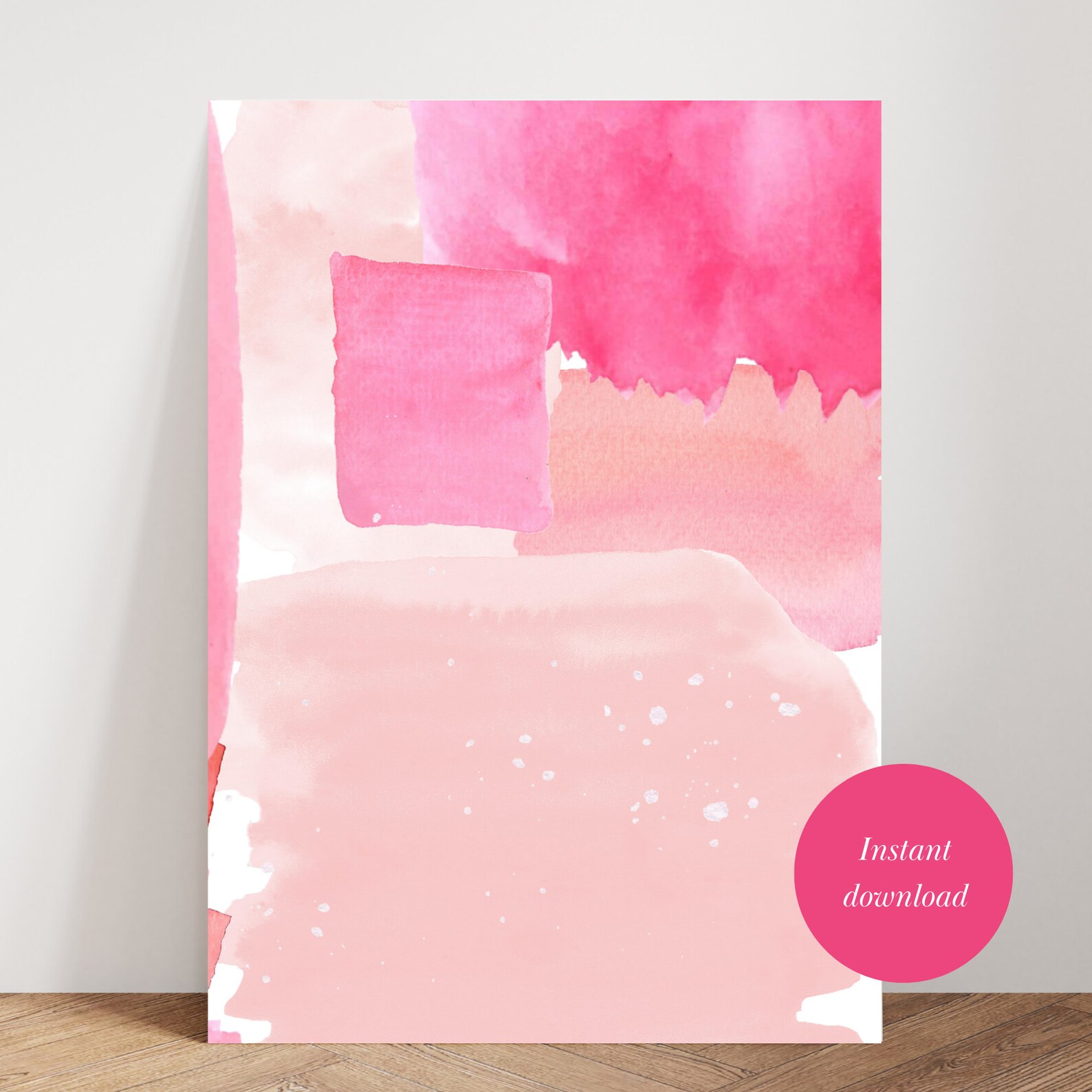 Hot Pink Wall Art Set of 3 Prints Set of 3 Pink Prints Over - Etsy