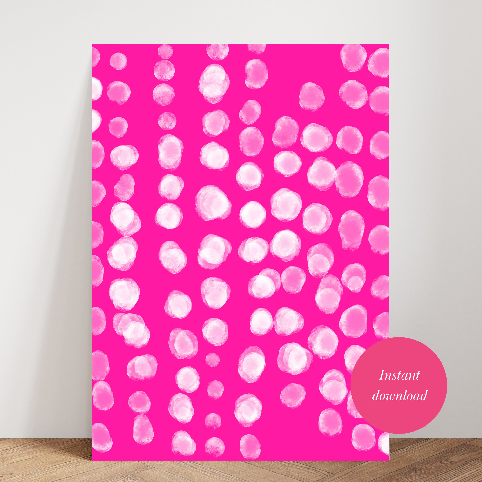 Hot Pink Wall Art Set of 3 Prints Set of 3 Pink Prints Over - Etsy