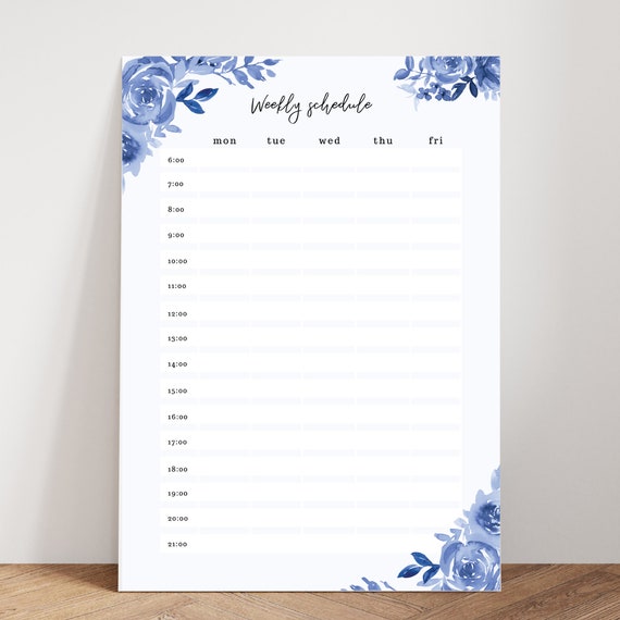 Printable Weekly Planner Weekly Planner P Weekly Planner | Etsy