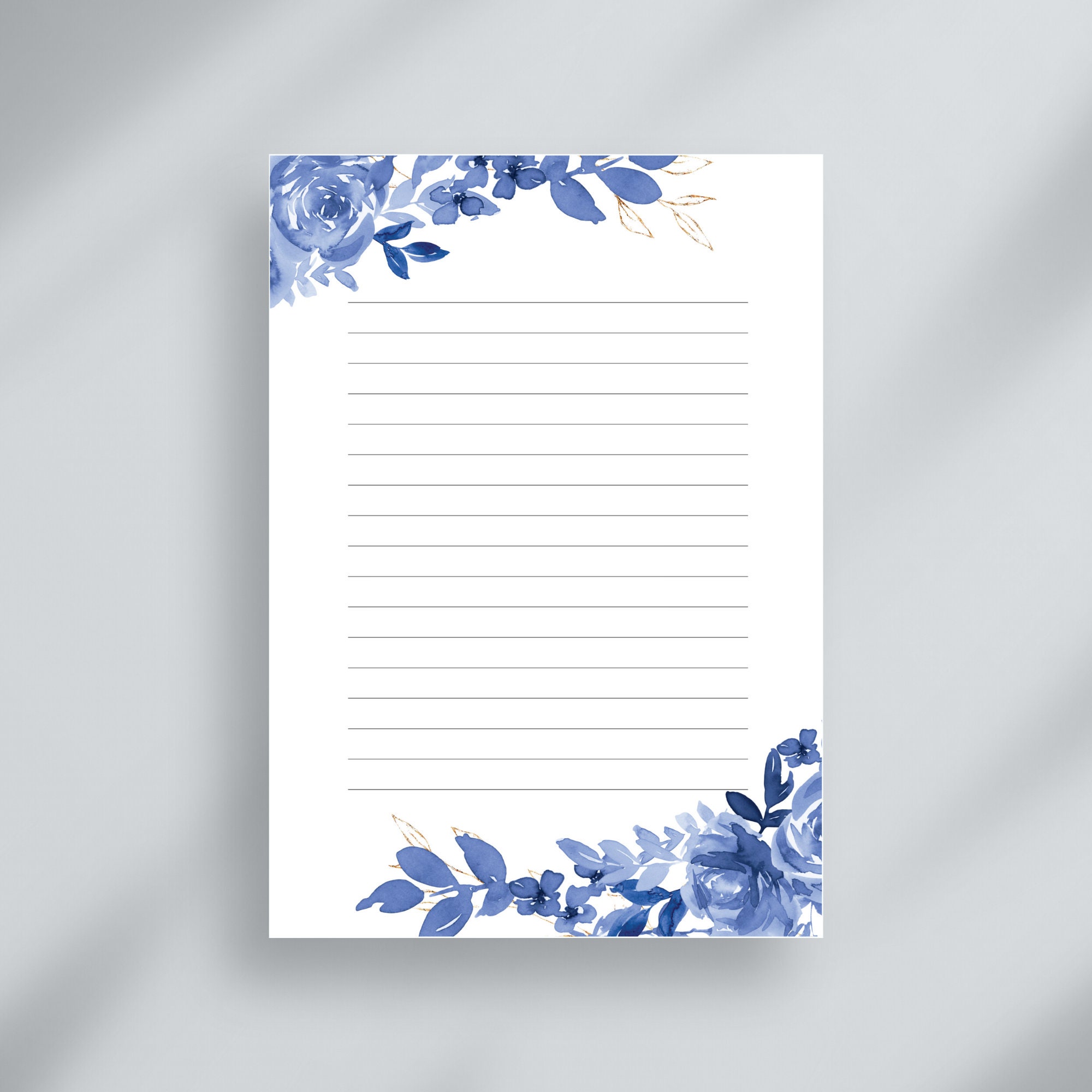 Printable Stationery Paper Canva Templates 50 - Etsy
