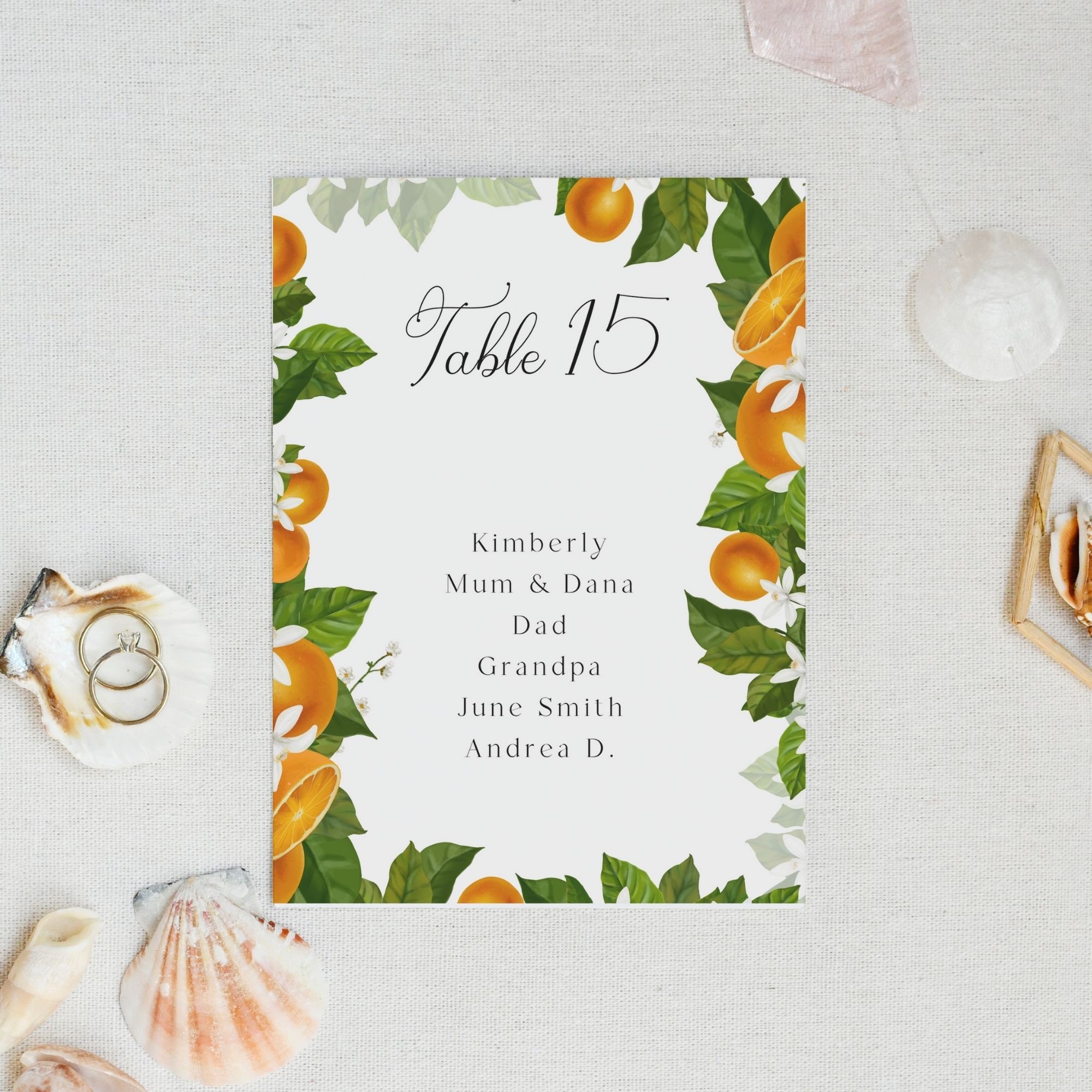 Oranges Ceremony Program, Wedding Program Template Wedding Program ...