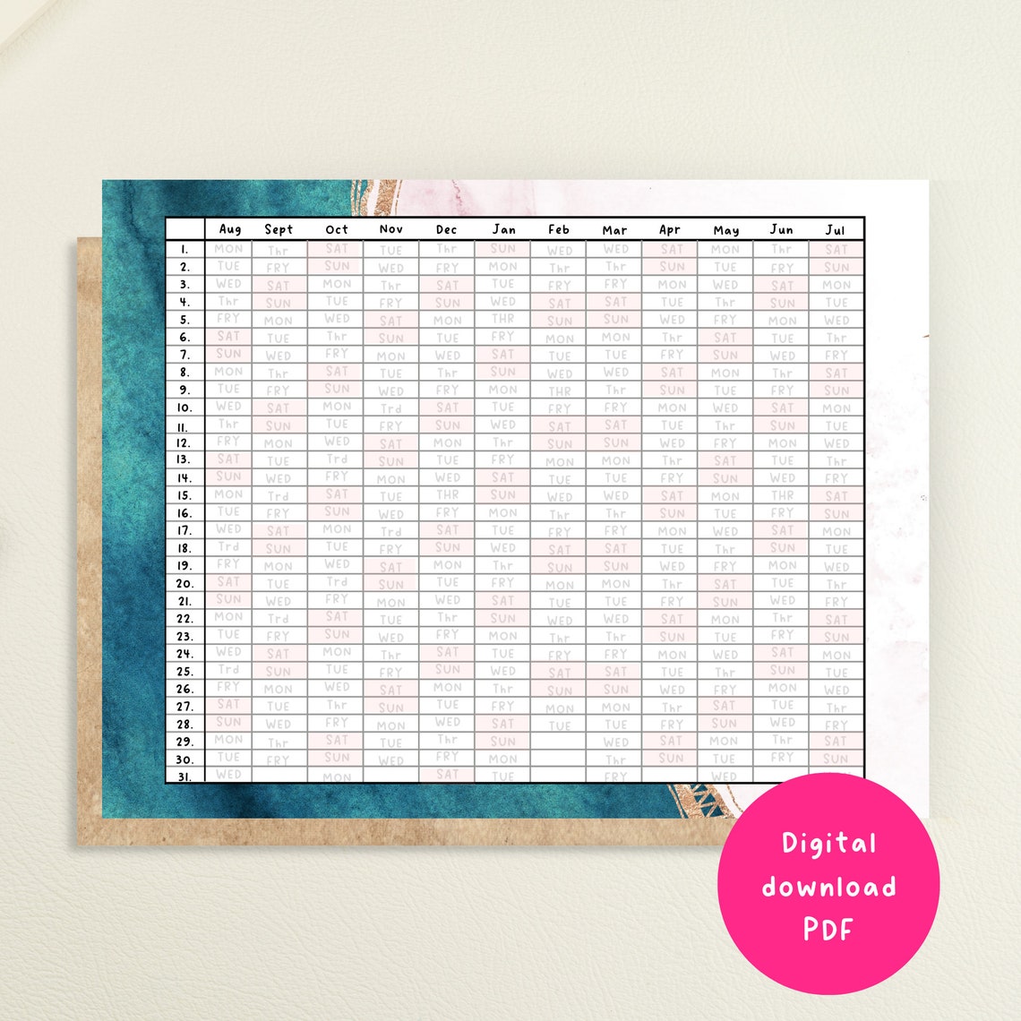 Printable, Homeschool Attendance Sheet, Teacher Log, Digital Tracker ...