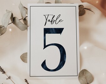 Printable DIY Table Numbers - Black & White | Wedding | Digital ...