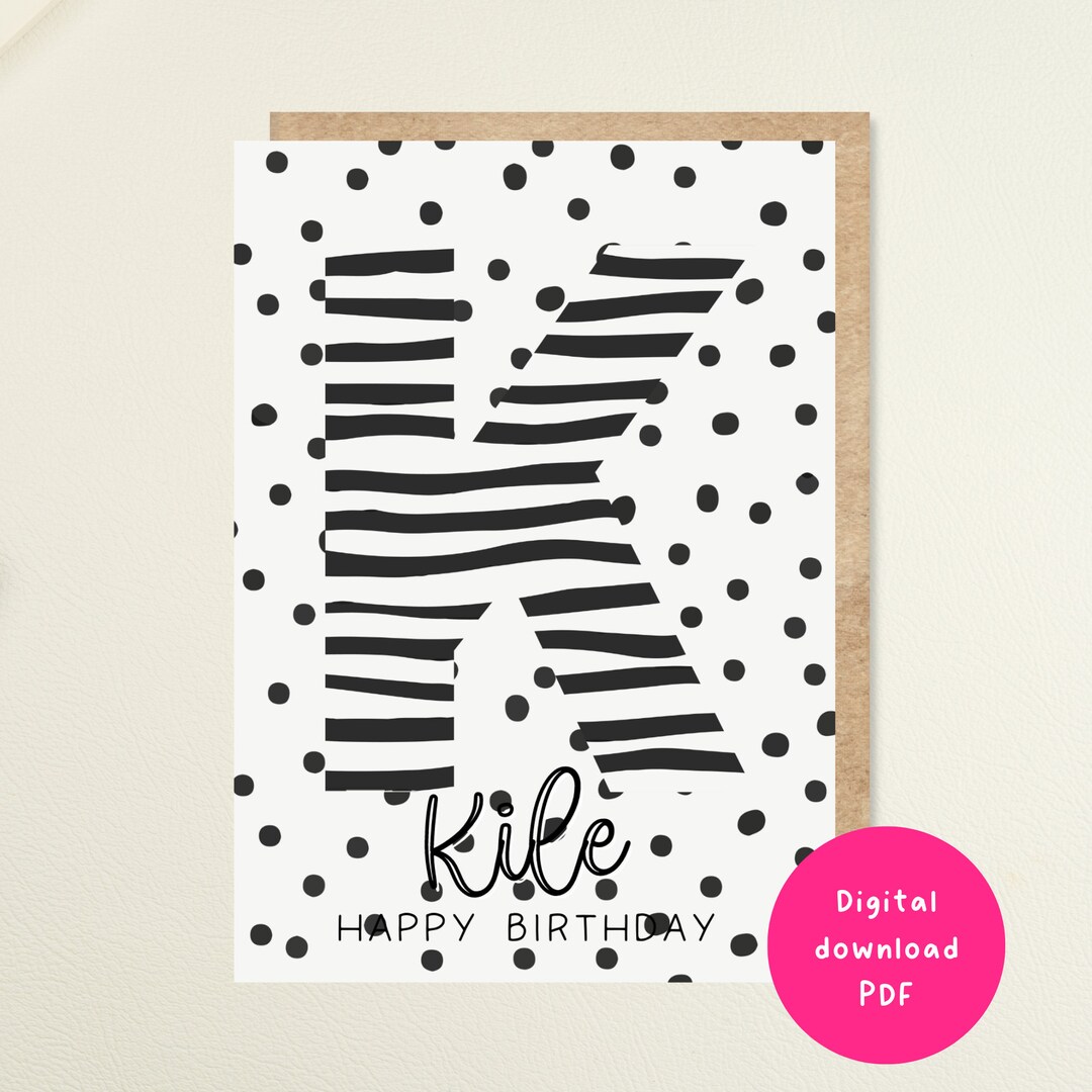 Custom Birthday Card, Personalized Birthday Card, Birthday Card, Name ...