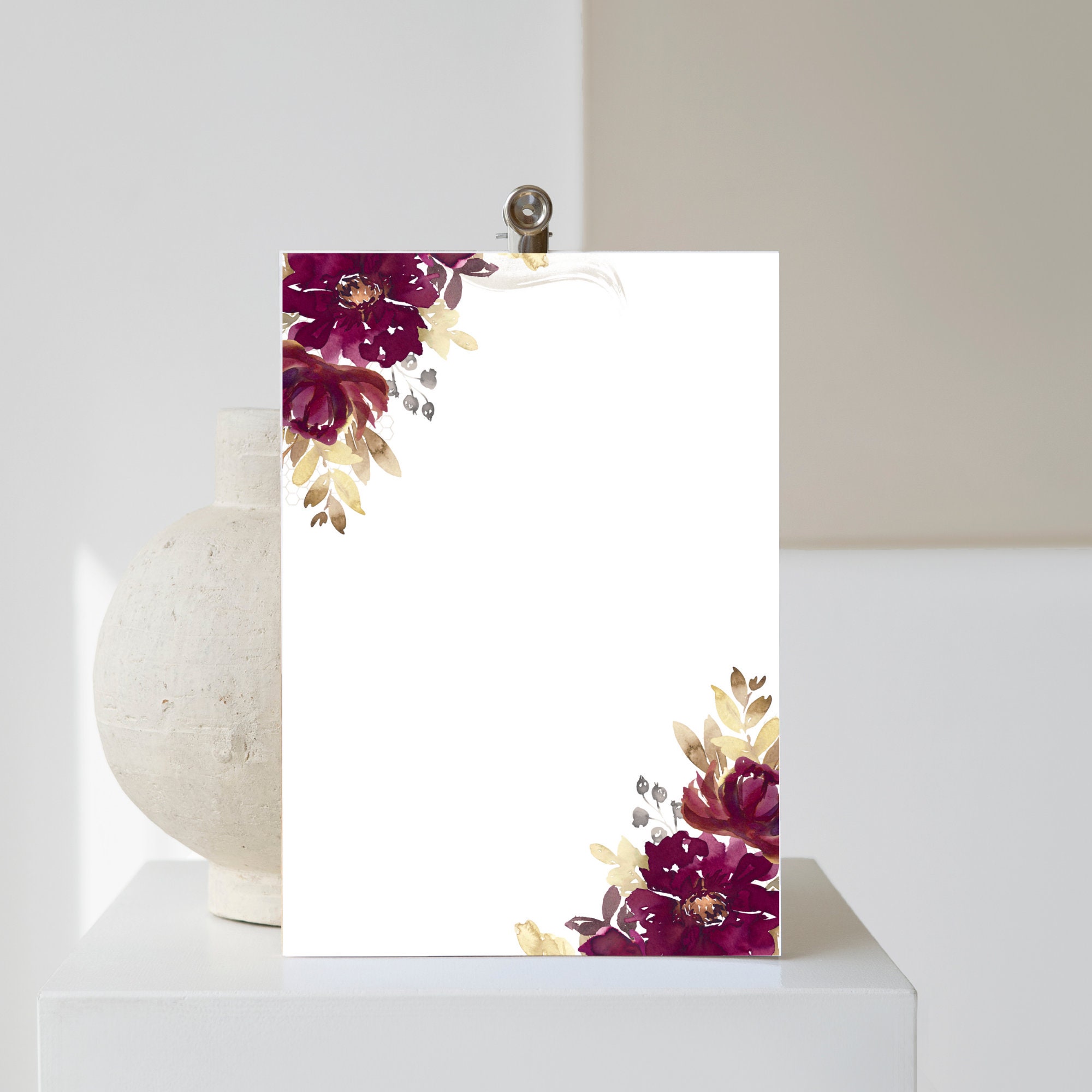 Printable Stationery Paper Canva Templates 50 - Etsy