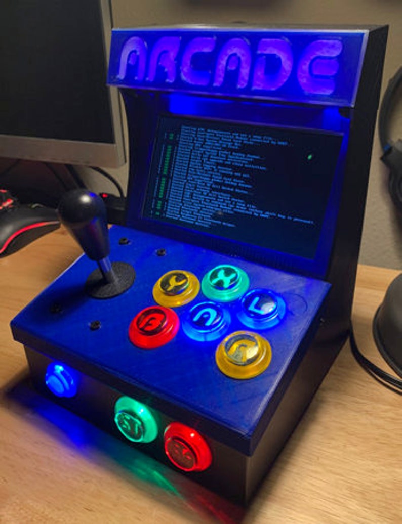 DIGITAL Raspberry Pi ARCADE Machine 3D Print STL Files With Bill of ...