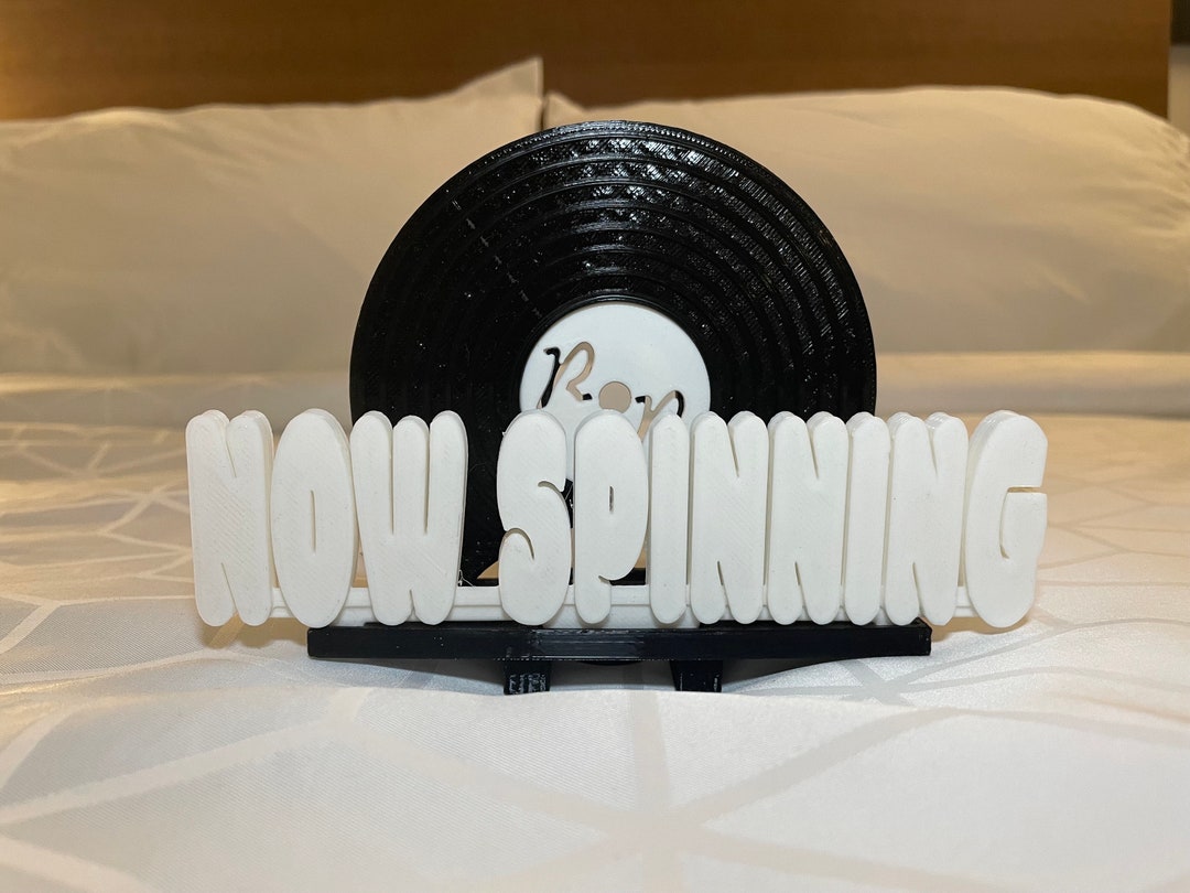 Bubble Style Now Playing / Spinning Vinyl LP RECORD Stand Desk or Wall ...