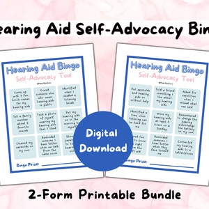 Hearing Aid Self-advocacy Bingo Printable PDF Download, Teacher of the ...