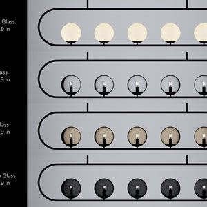 XL Multi Dinner Table Lighting XL Horizontal Pendant Light Modern ...