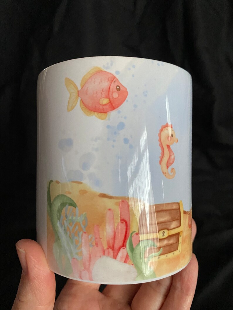 Under the Sea Money Box, Personalised Ceramic Money Box, Christening ...