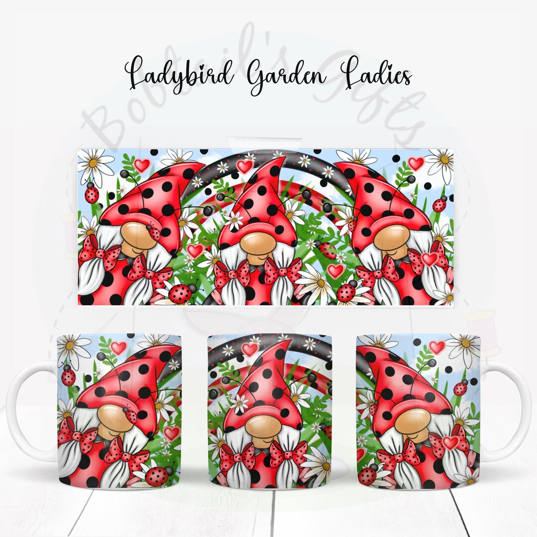 Ladybird Garden Ladies Gonk Gnomes Mug Gonk Lover Gift - Etsy UK