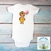 Cute Monkey Baby Vest, Cute Birthday Baby Vest, Cheeky Monkey Holding a ...