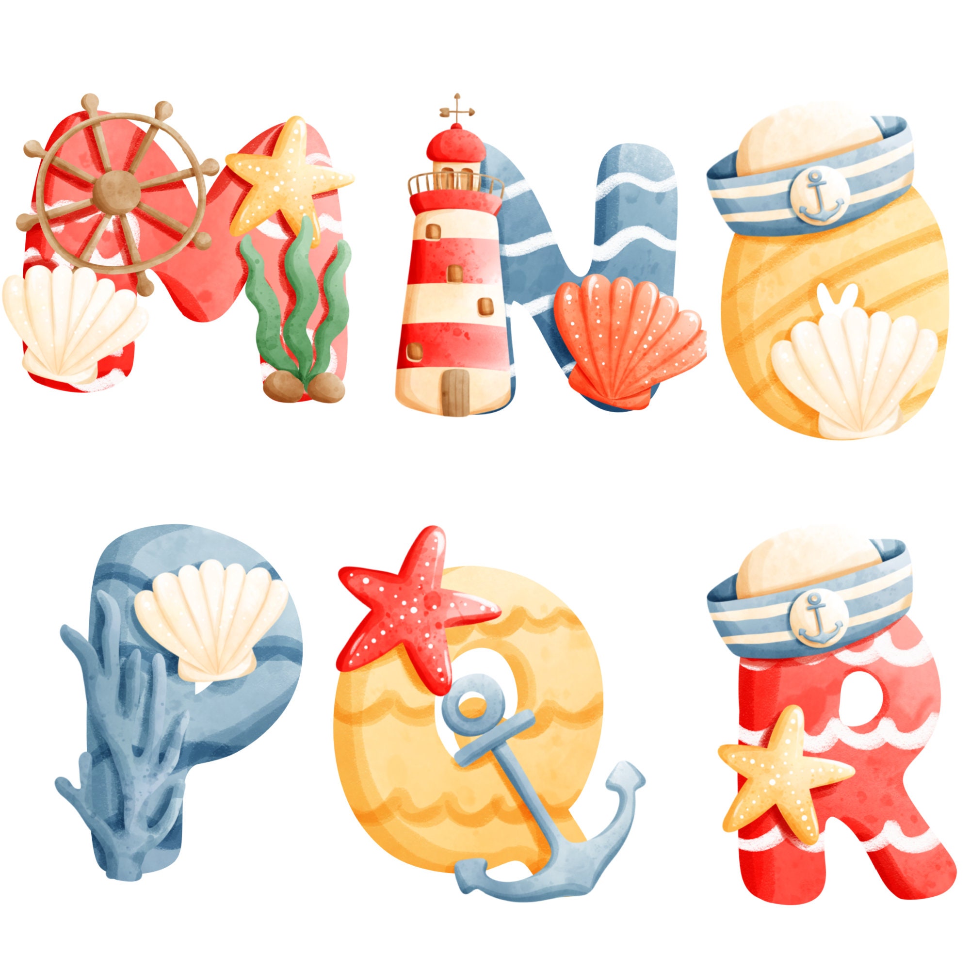 Nautical Alphabet Baby Vest, Cute Baby Vest, Personalised Baby Vest ...