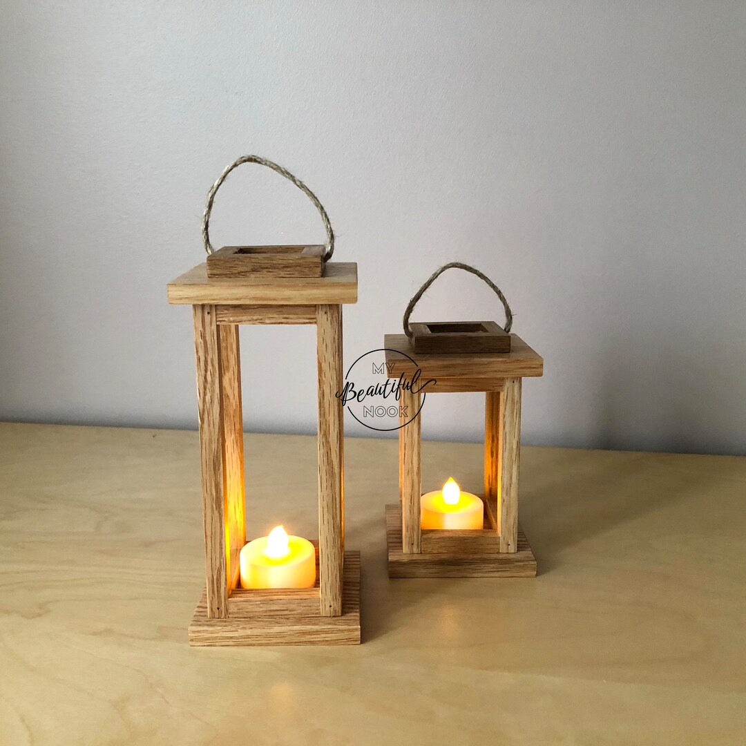 DIY Kit - Mini Wood Lantern - Needs Assembly - Etsy
