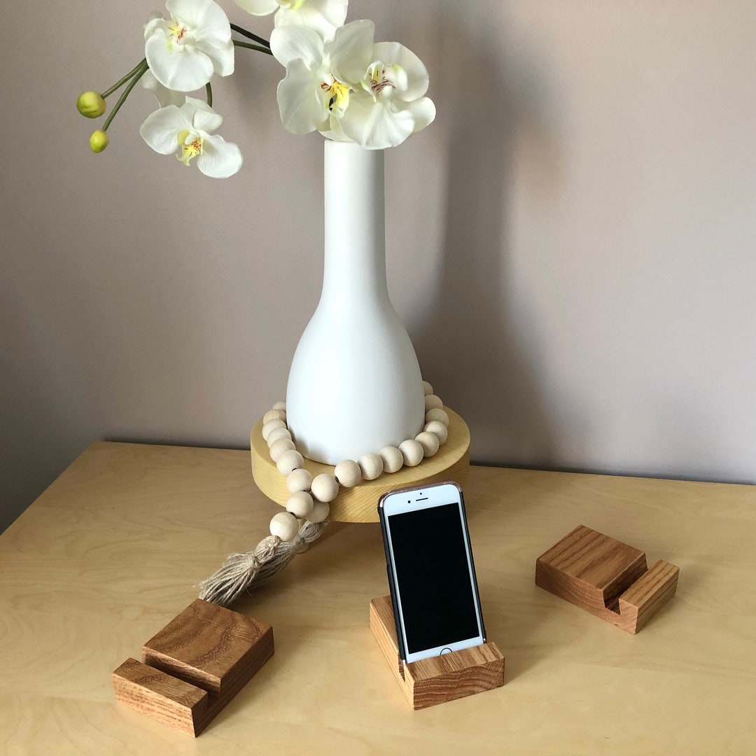 Minimalist Wood Phone/tablet Stand, Phone/tablet Holder, Office Gift - Etsy