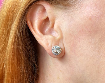 Austrian Crystal Stud Earrings - Etsy