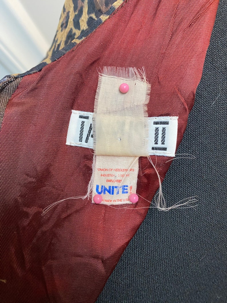 Vintage Leopard Print Dress - Etsy