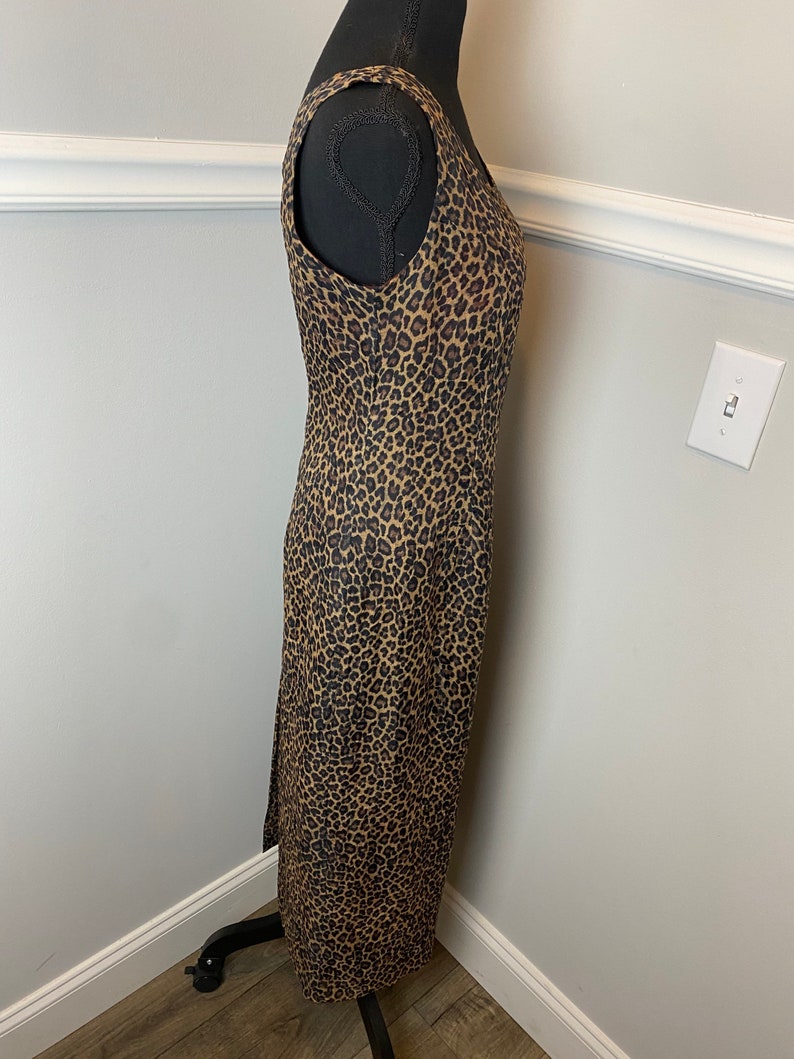 Vintage Leopard Print Dress - Etsy