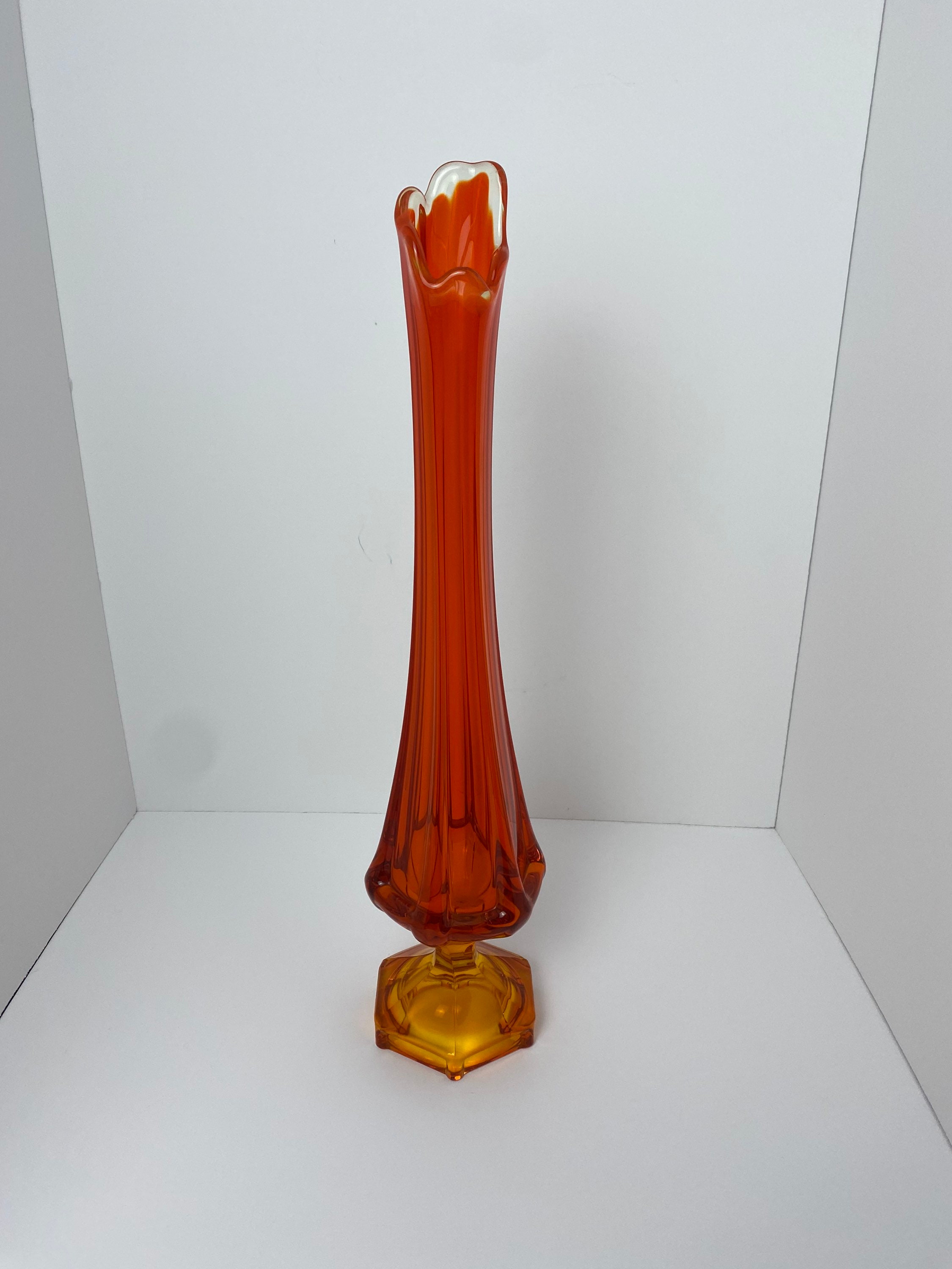 Viking Orange Swung Vase - Etsy