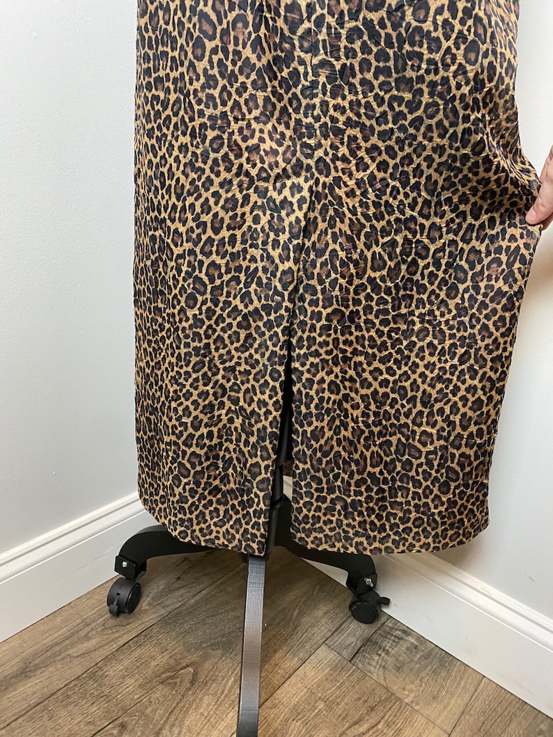 Vintage Leopard Print Dress - Etsy