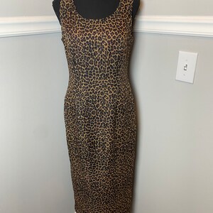 Vintage Leopard Print Dress - Etsy