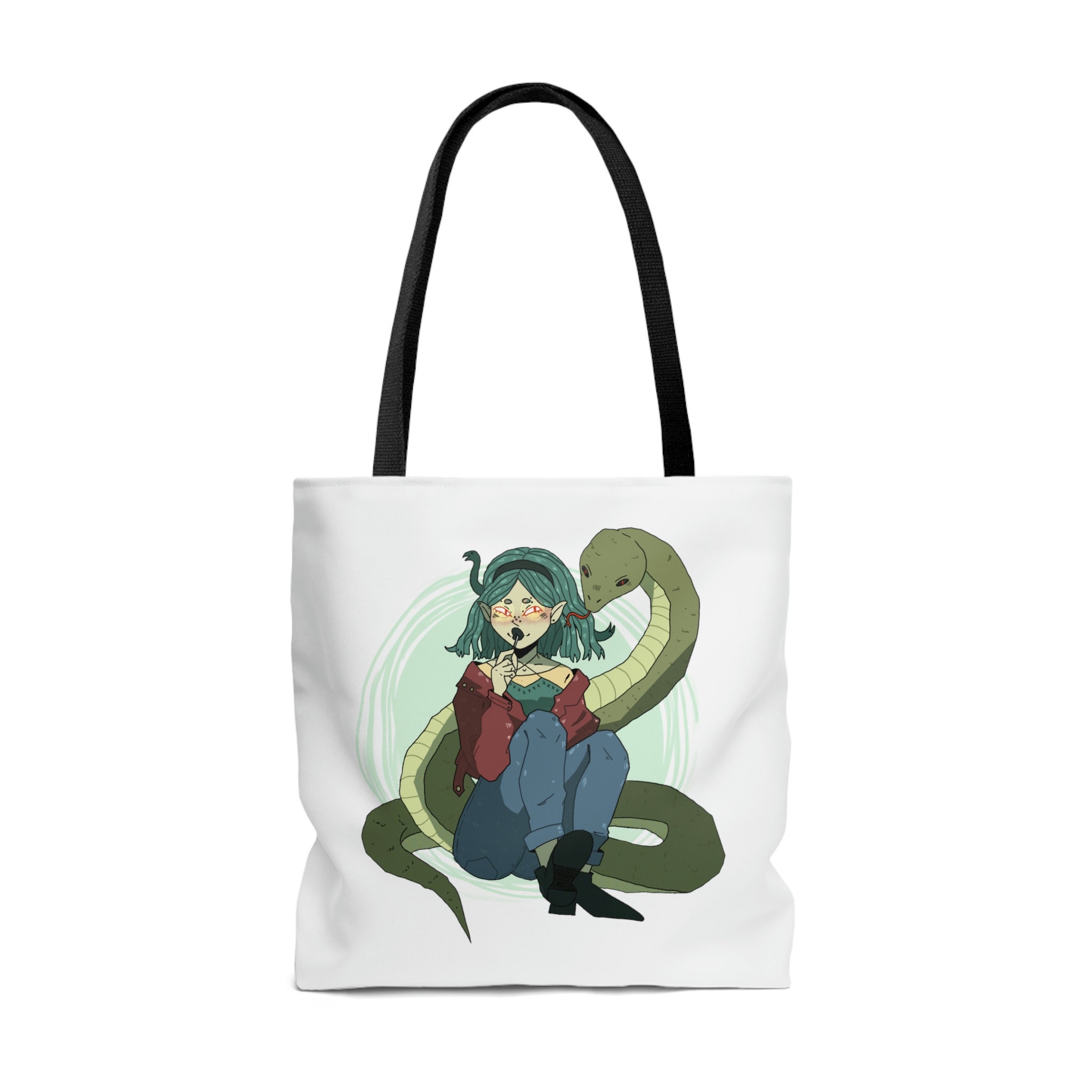Modern Medusa Tote Bag, Greek Mythology Canvas Bag, Myths and Legends ...