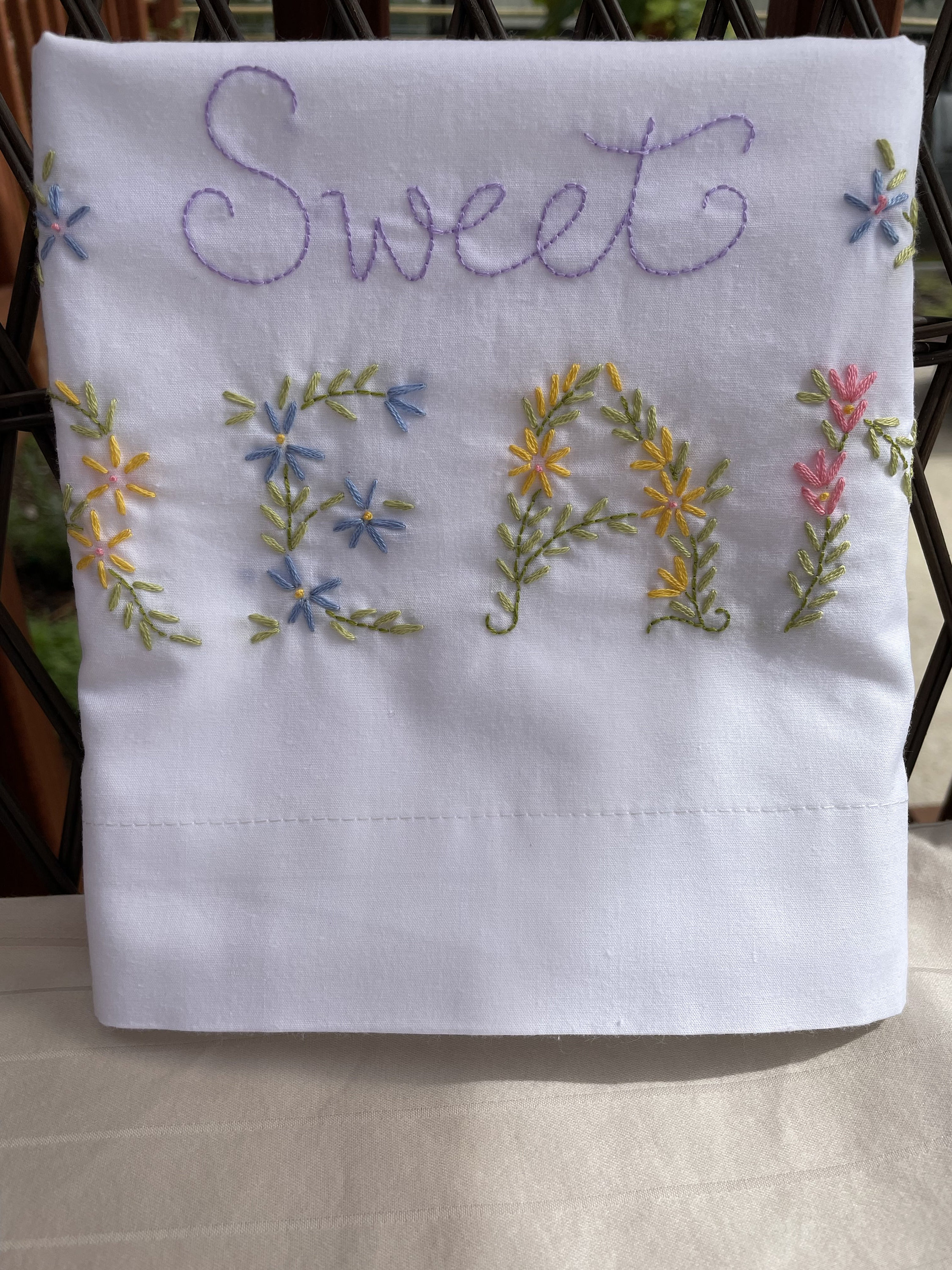 Sweetdreamsbyteresa, Hand Embroidered Pillowcases, Wedding Gift, Xmas ...