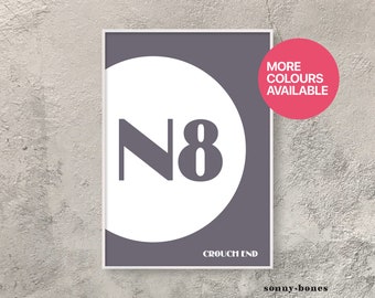 Postcode Wall Art - Etsy UK