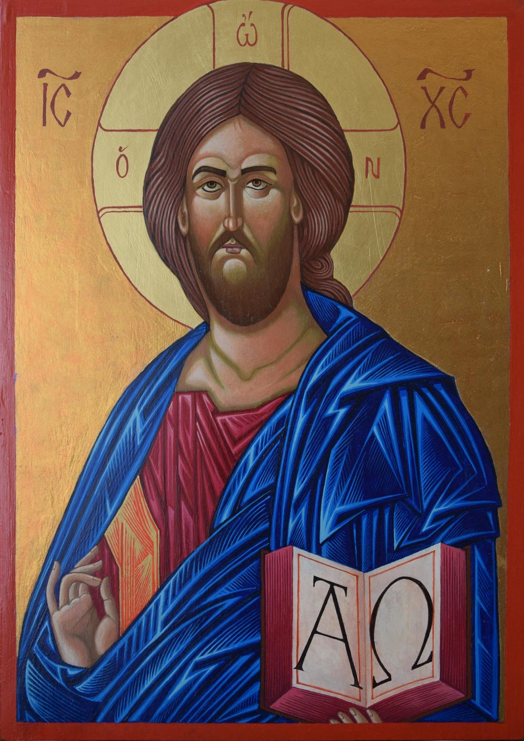 Icon of Christ Pantocrator - Etsy