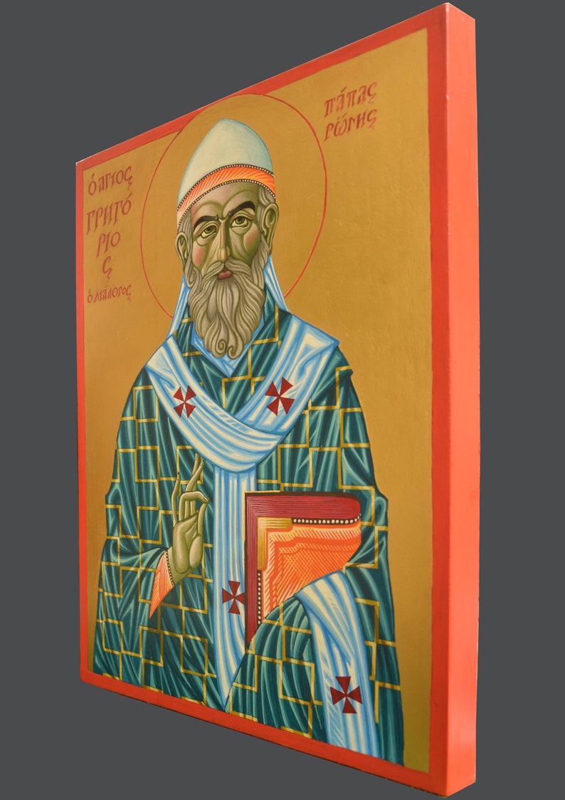 Icon of Saint Gregory the Great Pope of Rome - Etsy