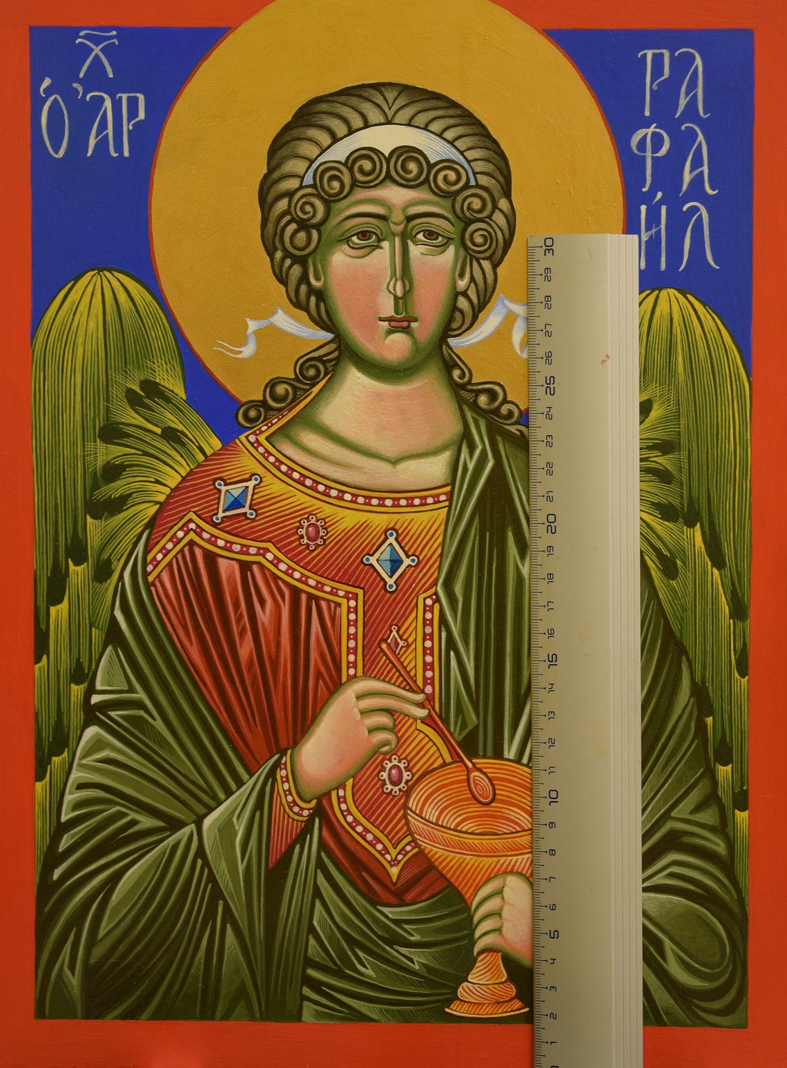 Icon of St. Raphael Archangel (TO ORDER) - Etsy