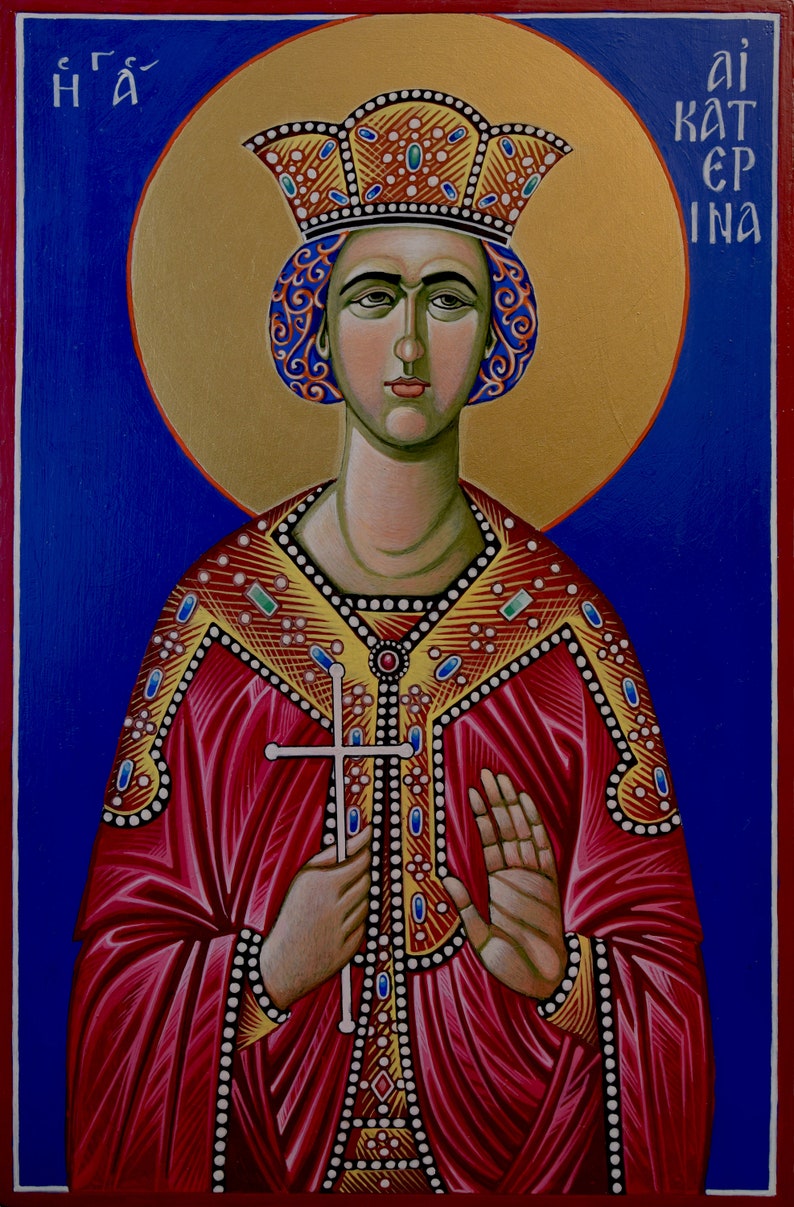 Icon of Saint Katherine of Alexandria - Etsy