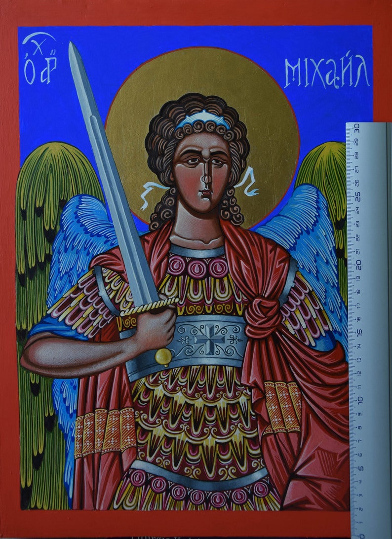 Icon of Saint Michael Archangel / Ikona Świętego Michała - Etsy