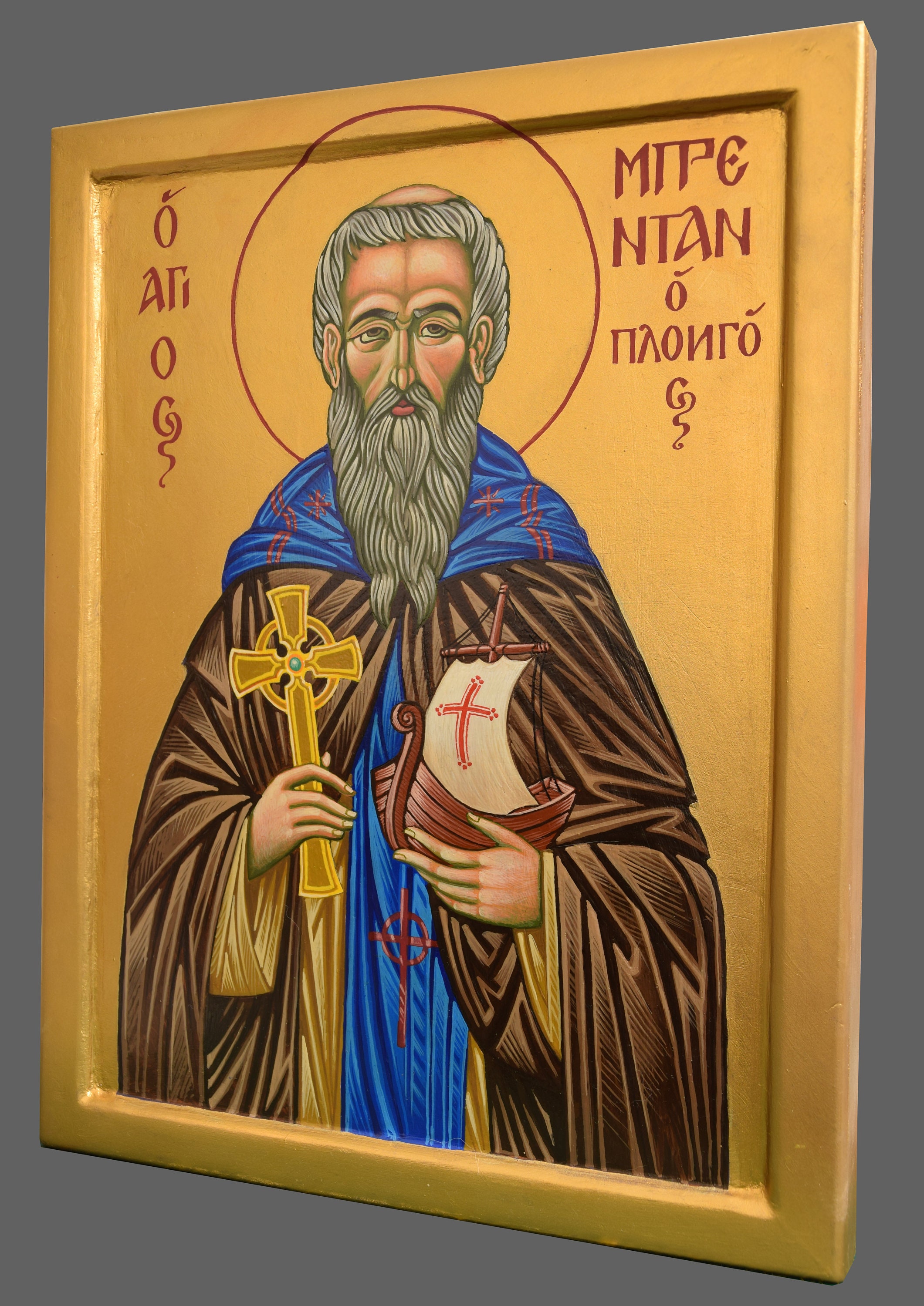 Icon of Saint Brendan the Navigator (TO ORDER) - Etsy