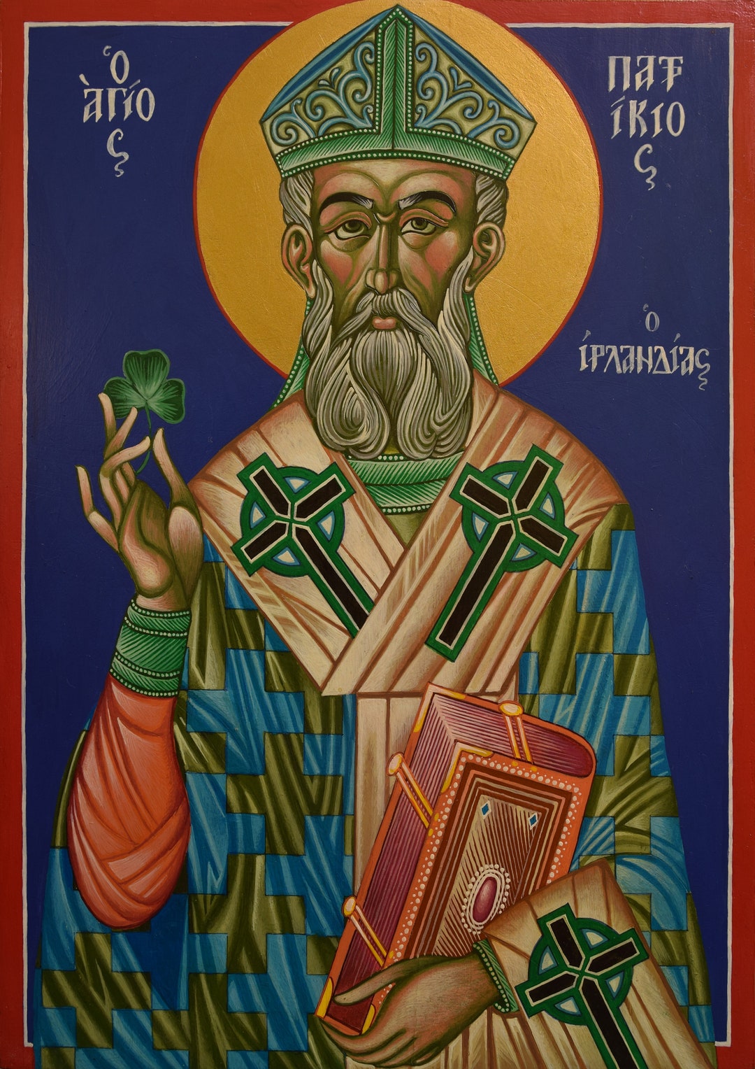 Saint Patrick Icon (TO ORDER) - Etsy